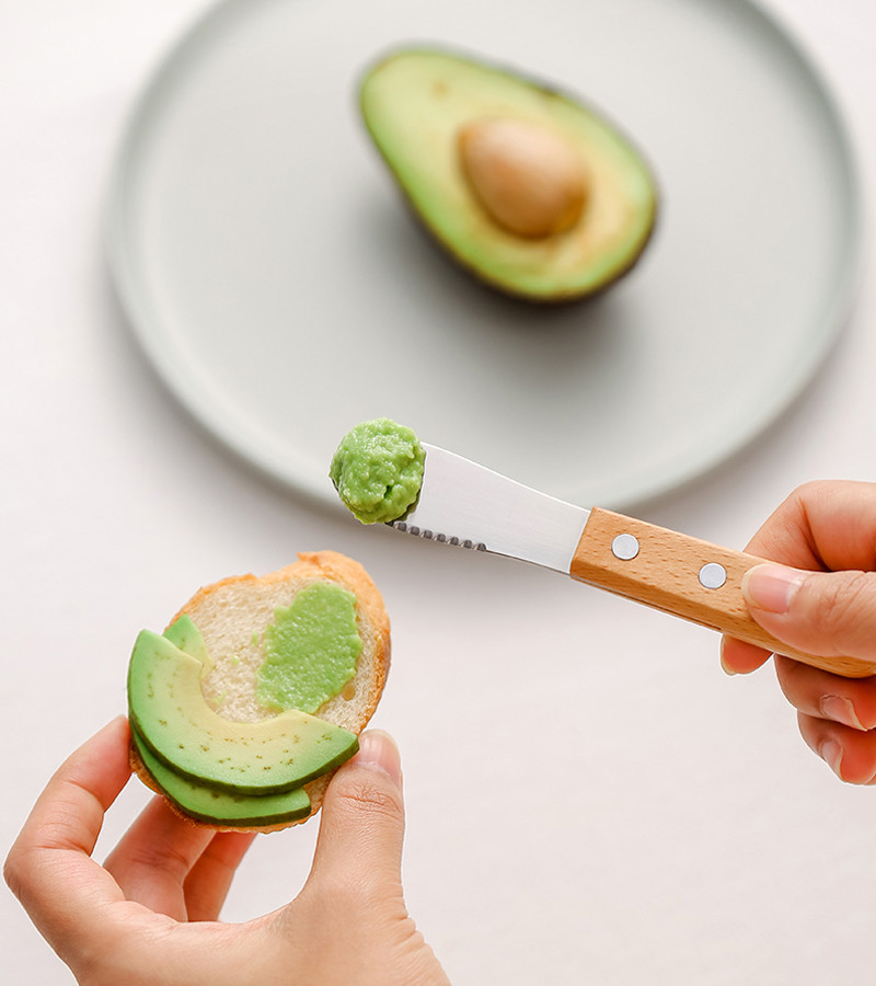 4Pcs Small Stainless Steel Butter Knife with Wooden Handle Child-Safe ...