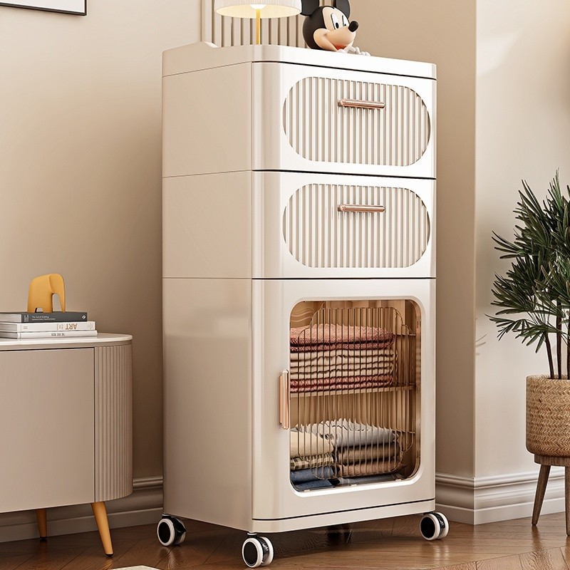 Drawer Style Storage Cabinet Movable Multi-layer Storage Cabinet ...