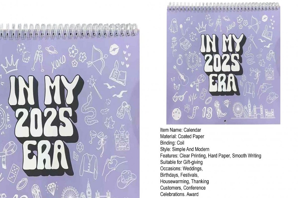 12-month Planner Wall Calendar for Home 2025 Singer Calendar with Hand ...