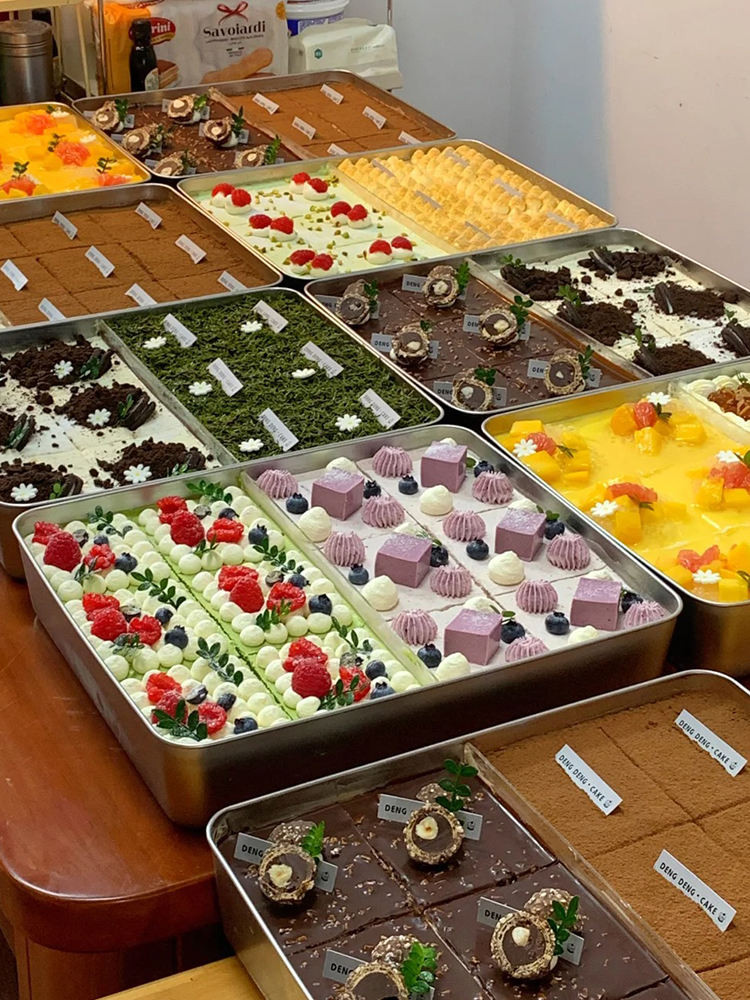 Tiramisu Mold Stall Tool Full Set Of Stainless Steel Tray Rectangular ...