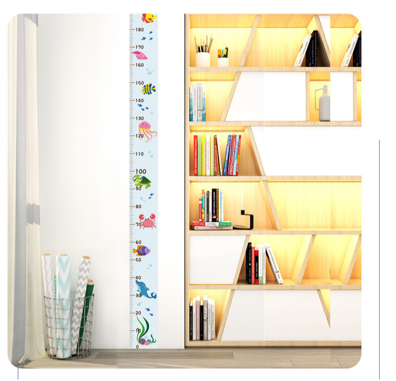 Wall Decorations, Cute Cartoon Height Chart Stickers, Growth Chart for ...
