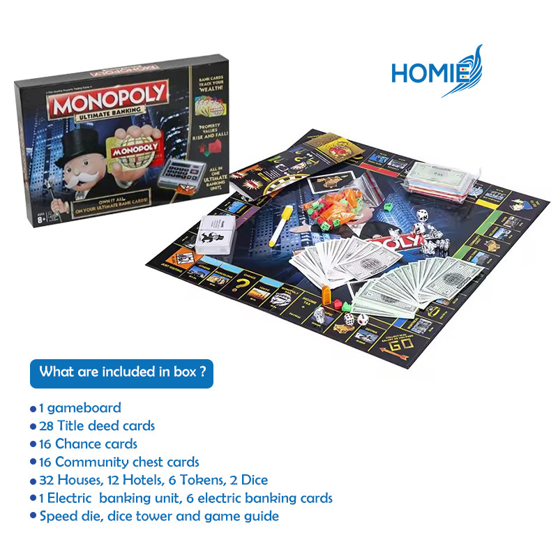 MONOPOLY Game Box (Ultimate Banking) / Electronic Mono Board Game with ...