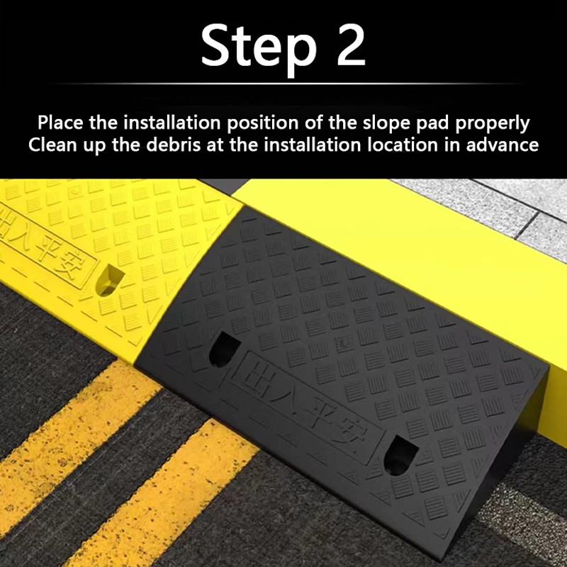 Portable Curb Ramps Heavy Duty Plastic Wheelchair Ramp Lightweight PVC ...