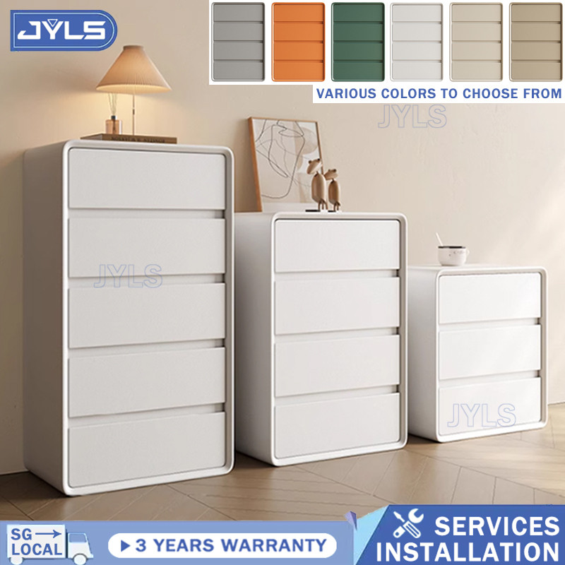 JYLS Chest Of Drawers Cabinet No Installation Bucket Cabinet Solid Wood ...