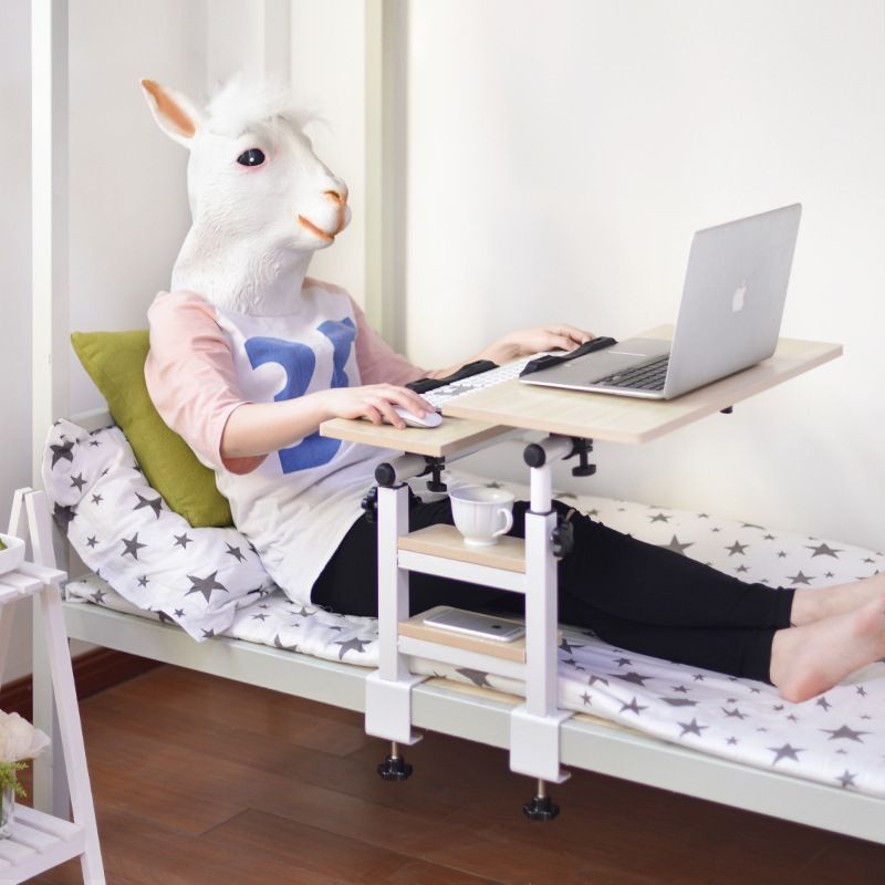 College Student Dormitory Folding Desk Can Lift And Rotate Computer ...