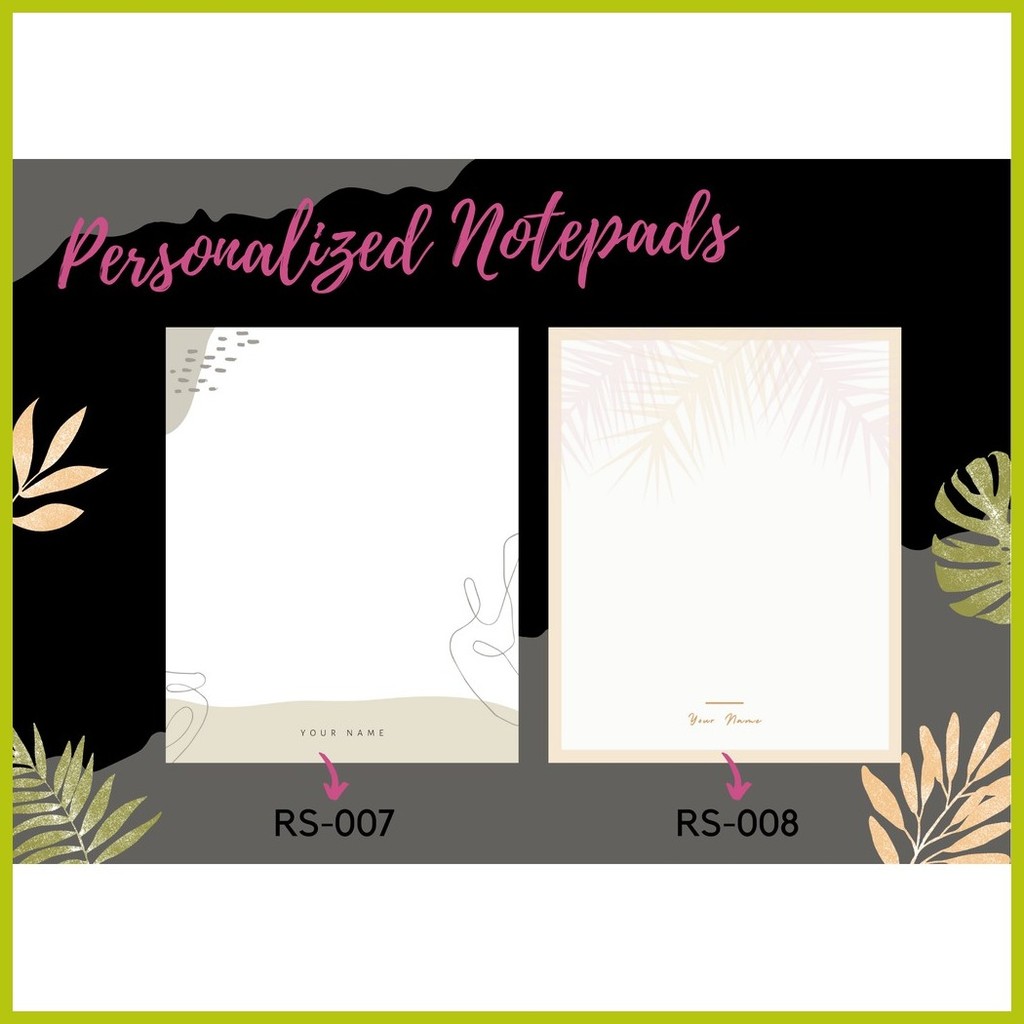 Personalized Notepads/Memo pads (50-80 sheets) | Shopee Singapore