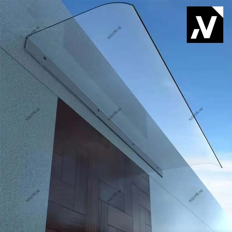 N·R Invisible Awning Fully Transparent Rain Shield Plexiglass Window ...