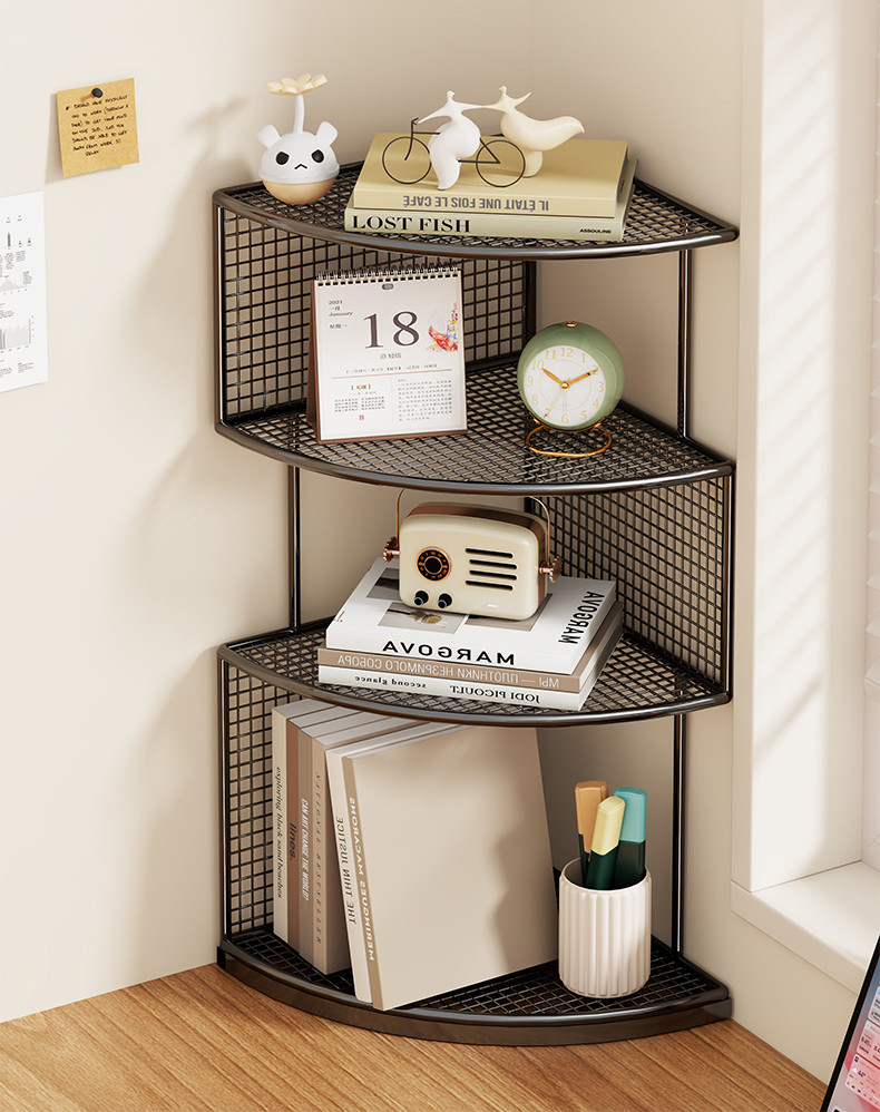 [48H Shipping] Desktop Simple Corner Storage Rack Office Workstation ...