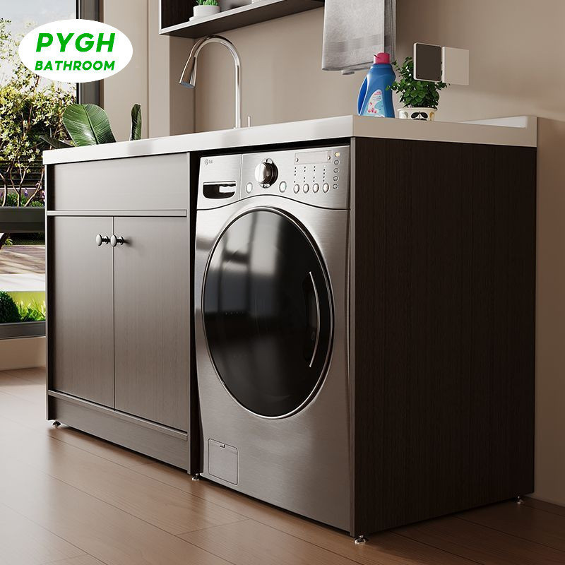 Aluminum Washing Machine Balcony Integrated Cabinet Combined Washing ...