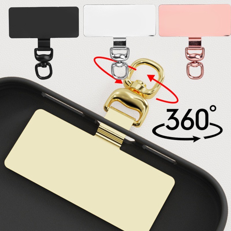 Stainless Steel Phone Tether Tab - Ultra-thin Metal Patch Clip - 360 ...