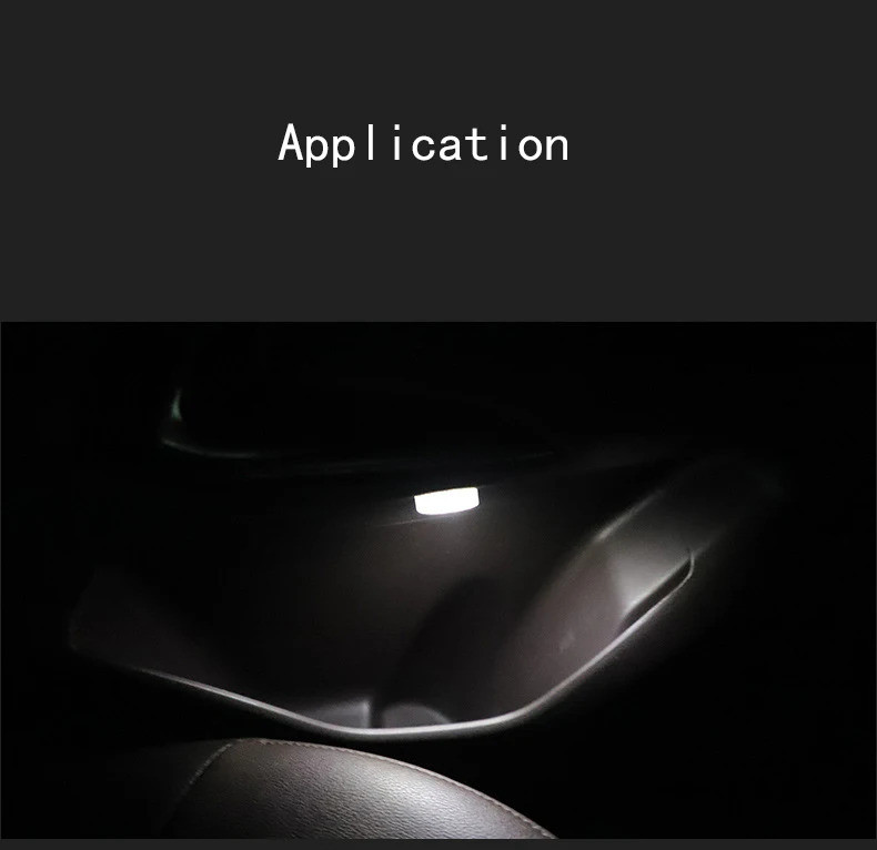 Mini Car LED Touch Switch Light Auto Wireless Ambient Lamp Portable ...