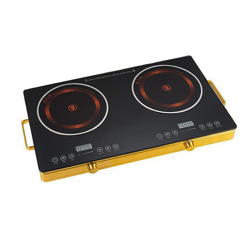 3500W High Power Dual Head Electric Ceramic Cooker Intelligent Timed ...