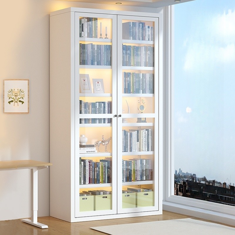 Book Shelf Library Bookshelf Steel Home Storage Rack Children's ...