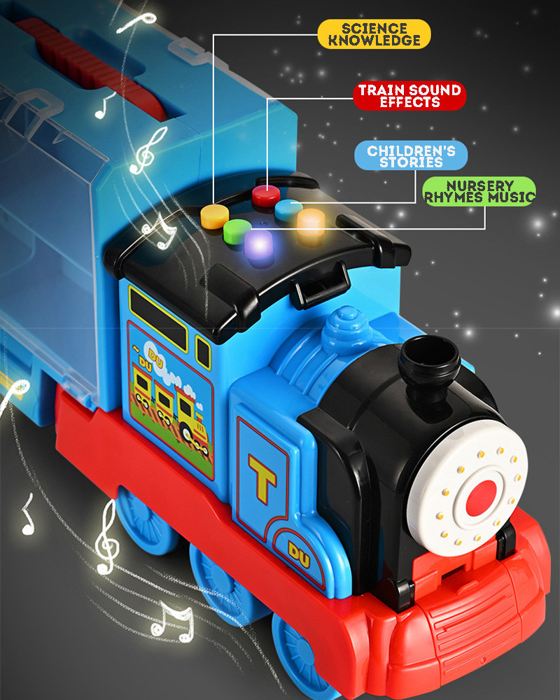 Train Toy Train Model Electric Train Set Simulated Train Track Sliding ...
