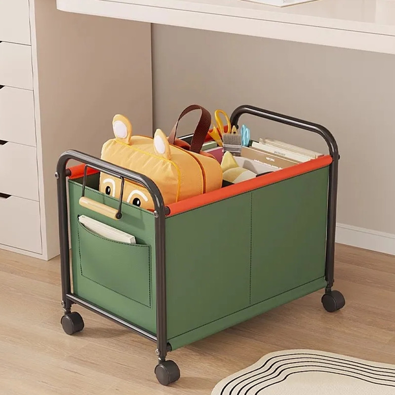 100L Children Toys Storage Toys Organizer Moving Wheel Cart Basket ...