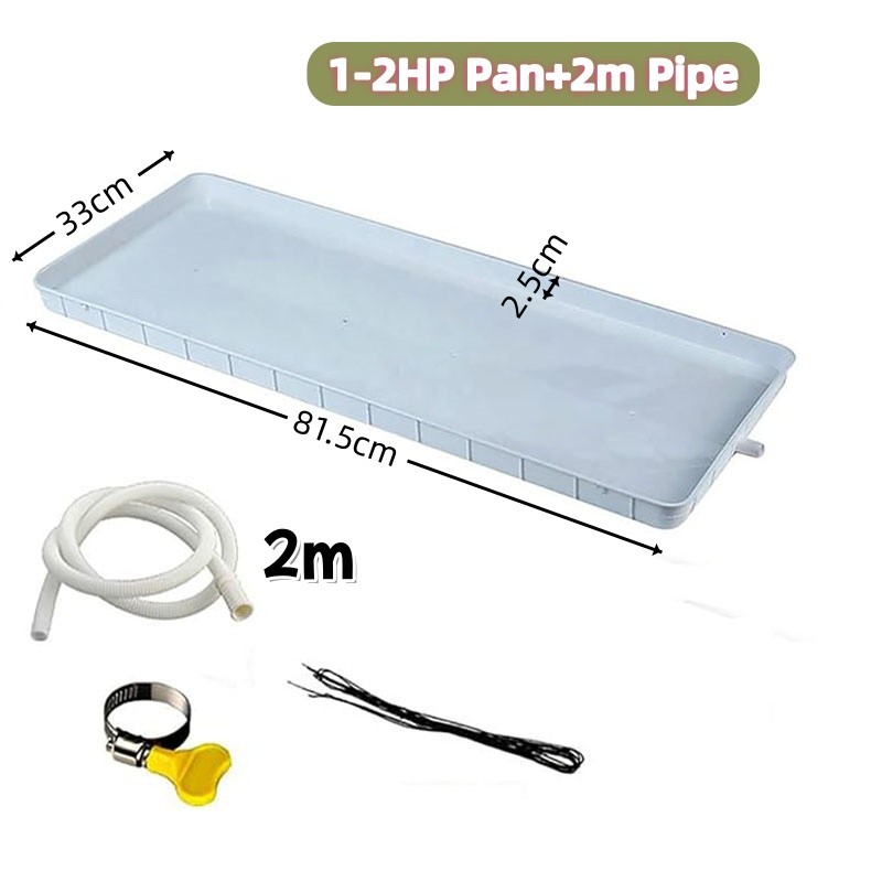 Aircond outdoor water tray Under Air Conditioner Water Tray with Drain ...