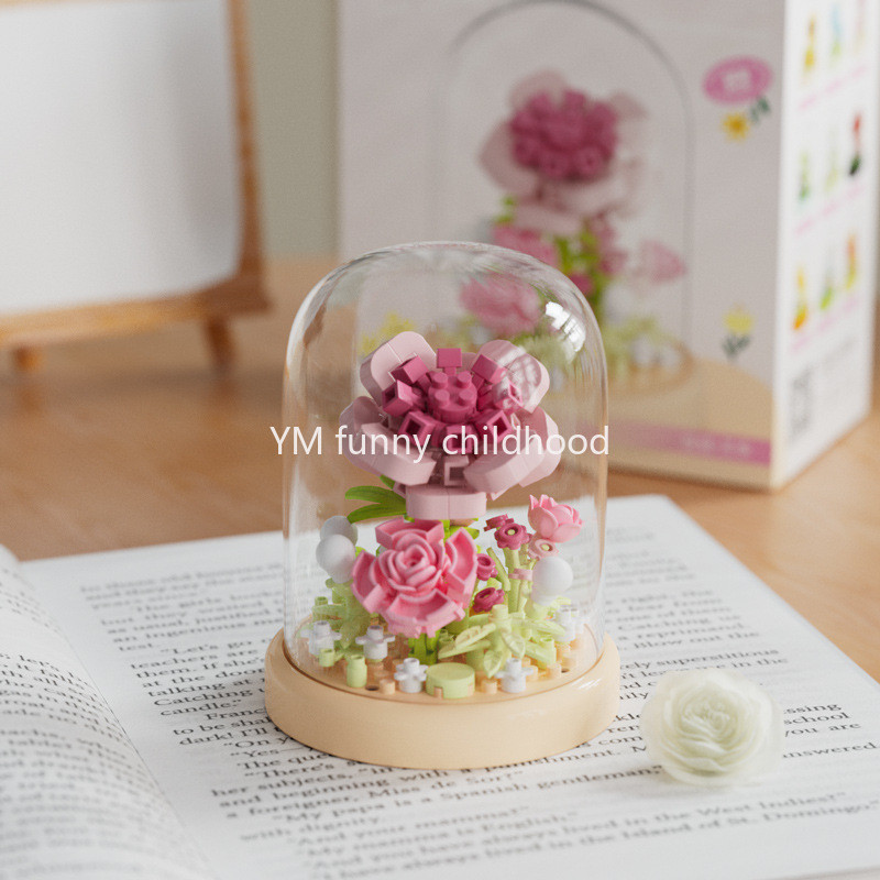 Compatible with LEGO Eternal Flower Building Blocks Flower Roses ...
