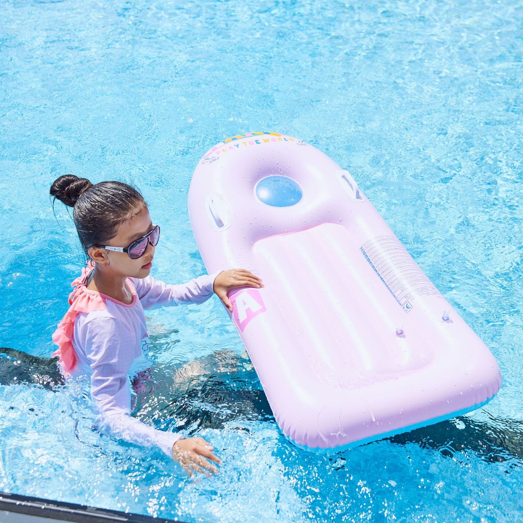 With Handle Children Learn Swimming Floating Row Inflatable Surfboard ...