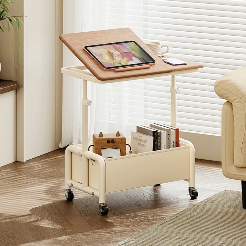 Lifting Side Table Movable Sofa Coffee Table With Wheels Multi-purpose ...