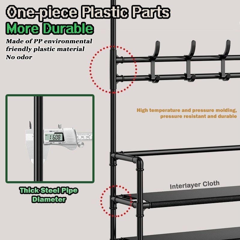 Cutiehaus 4/5 Layer Multifuntional Clothes Rack Shoes Racks Cabinet ...