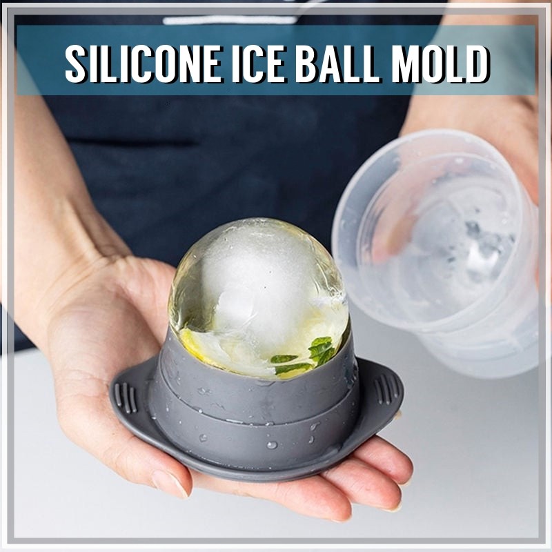 Silicone Ice Ball Mold Silicone Ice Ball Maker Spherical Ice Cube Mould ...