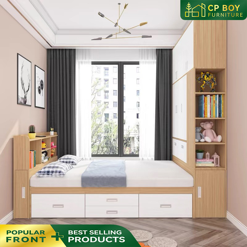 Ssr Bed Customize Tatami Bed Frame With Wardrobe Combination ...