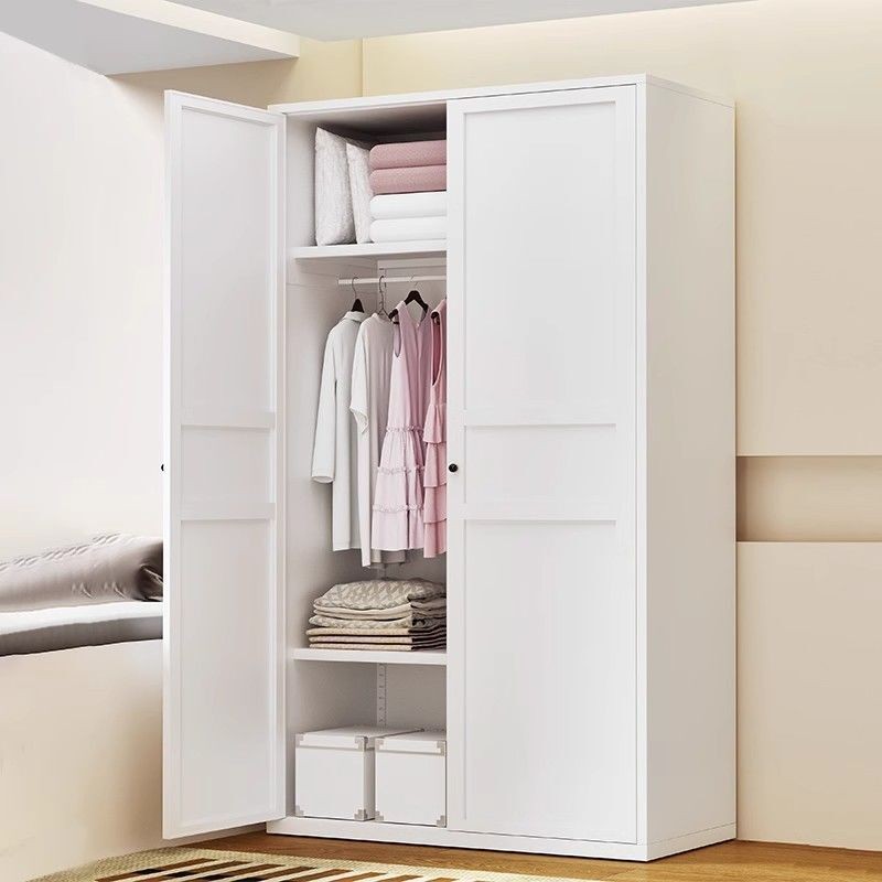 Thick Iron Wardrobe Formaldehyde free Home Bedroom Storage Cream Wind ...