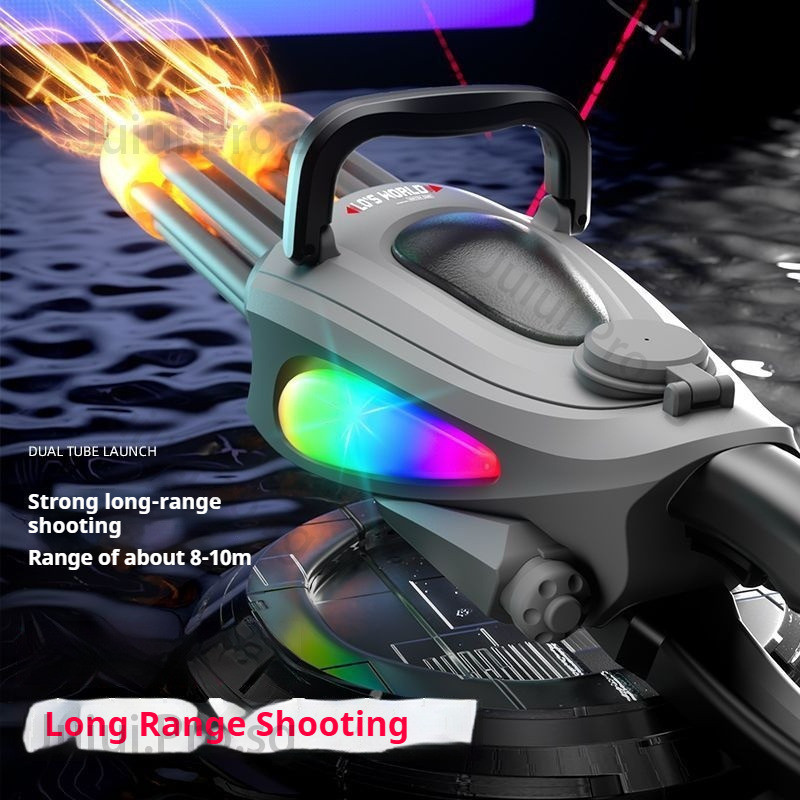 Water Gun Gatling Double-barreled Lightning-powered Water Gun For ...