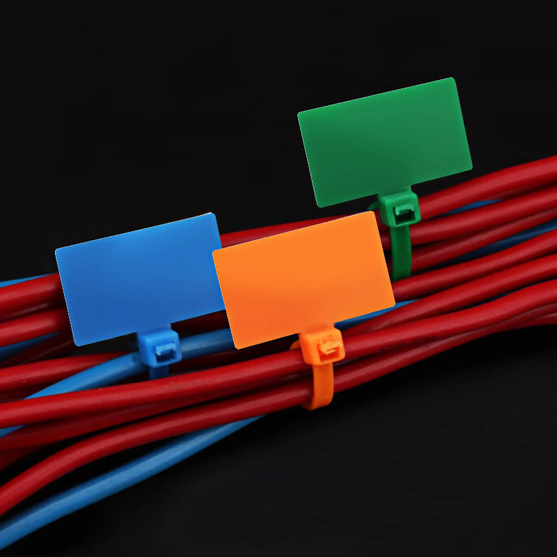 Cable Labels Tags Nylon Cable Tie Tag for Cable Management Colorful ...