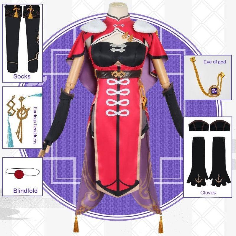 in stock Genshin Impact Beidou Cosplay Uncrowned Dragon King Royal Full ...