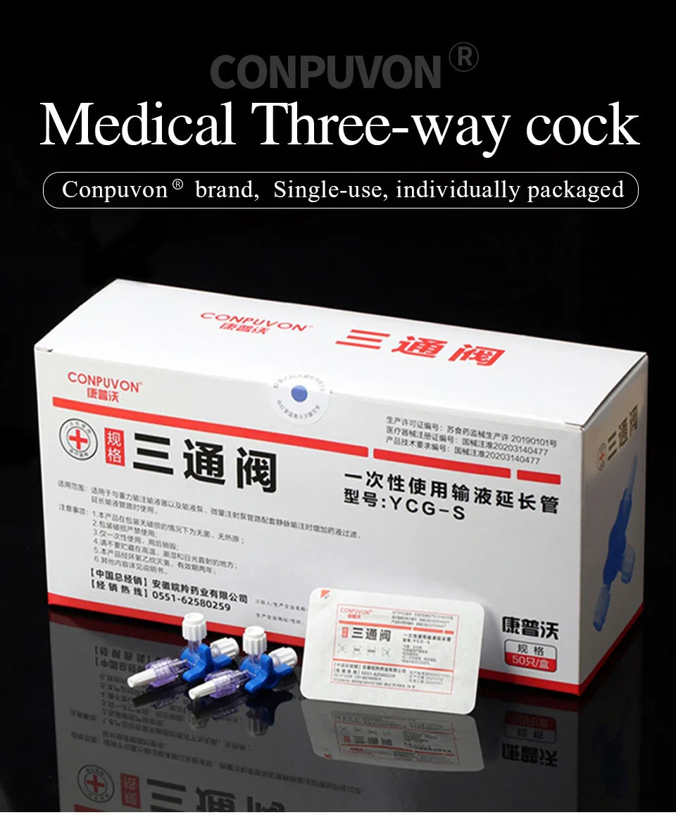 Medical Three-way Water Light Disposable Medicine Dispenser Infusion ...