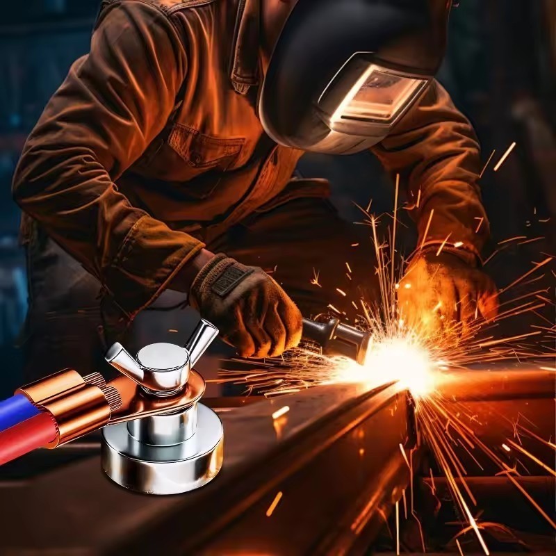 Magnet Welded Grounding Device - Single Head Welding Support - Welder ...