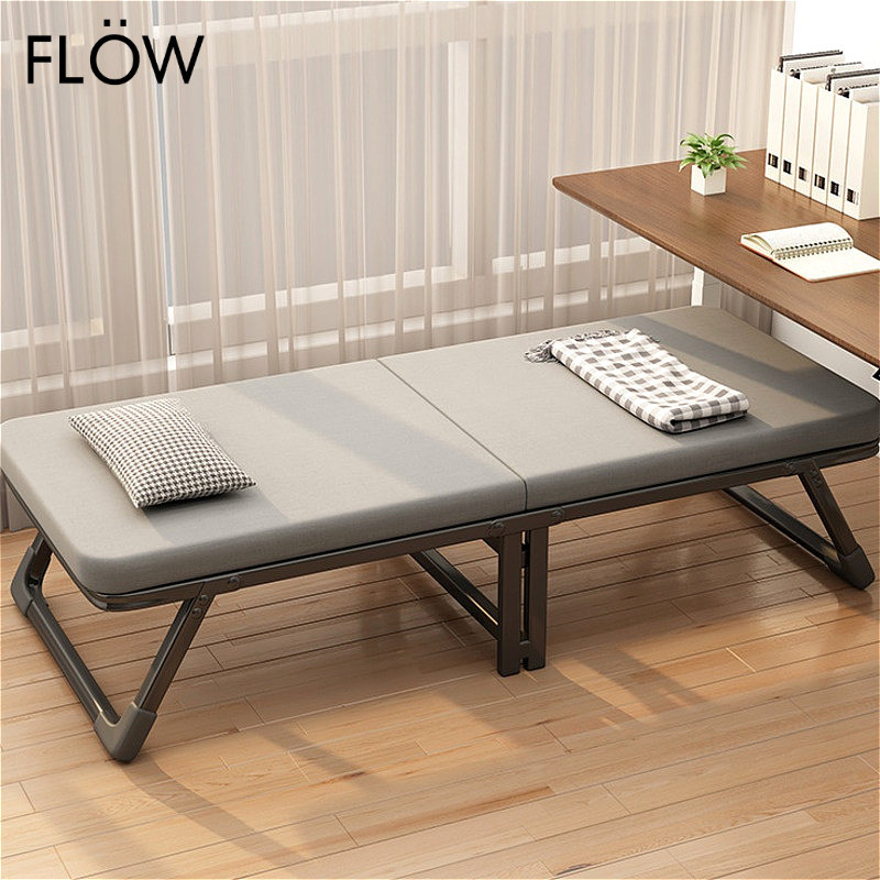 Portable Carbon Steel Foldable Bed Removable Folding Bed Single Thicken ...