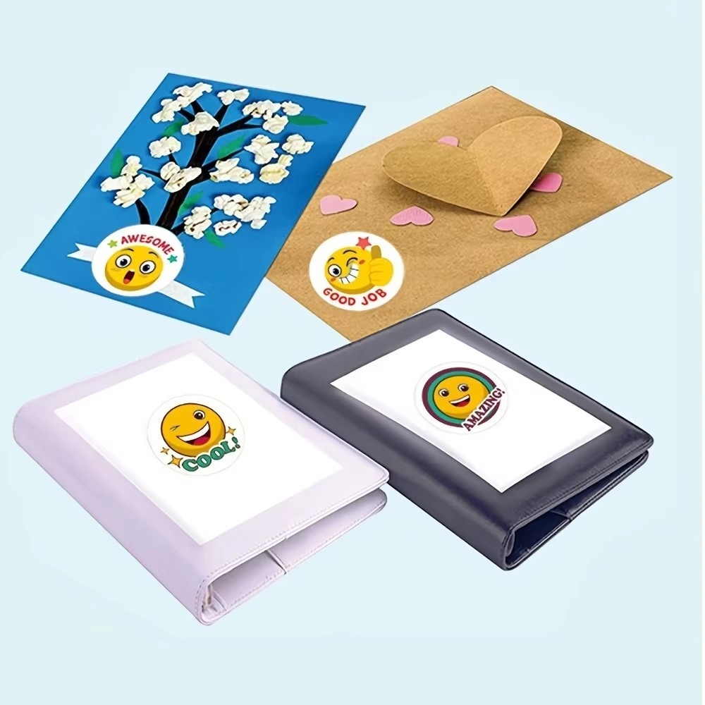 1000 Pcs Interesting Cartoon Smiley Face Emoji Reward Decal - DIY ...
