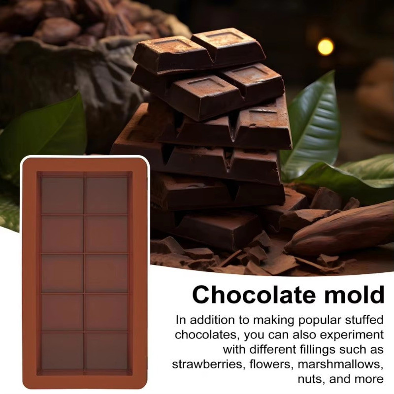 Dubai Rectangular Chocolate Mold - Large, Thick - High Quality, Heat ...