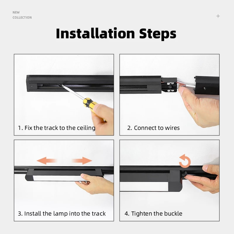Modern LED Track Light Aluminum Rail System Linear LED Cob Spotlight ...