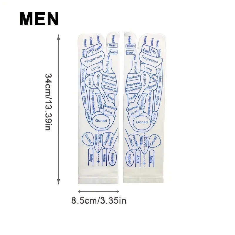 Creative Foot Massage Acupoint Illustrated Socks Massage Health Care ...