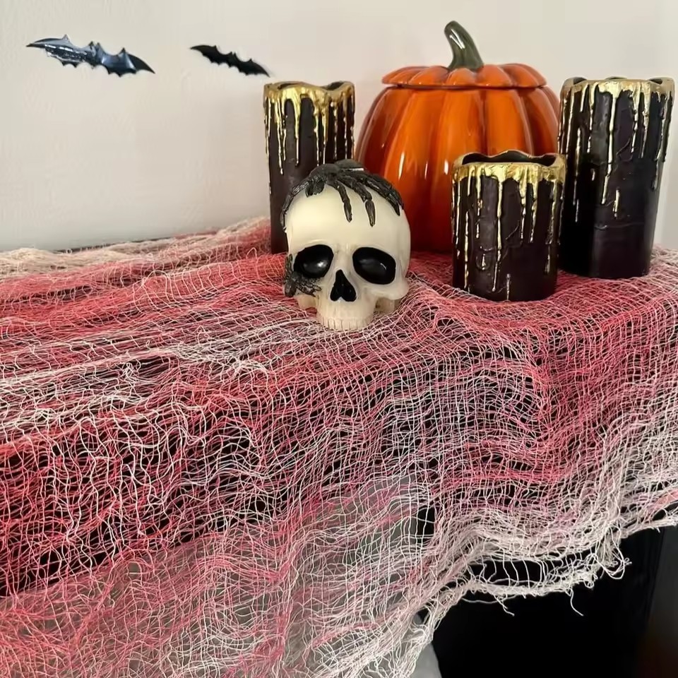 Halloween Gauze Horror Netting Spider Web Ghost Cloths Hanging Gauze ...