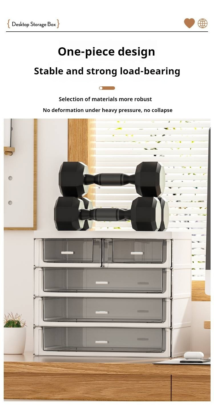 Nehem - Desk organiser large storage box can hold A4 paper desktop ...