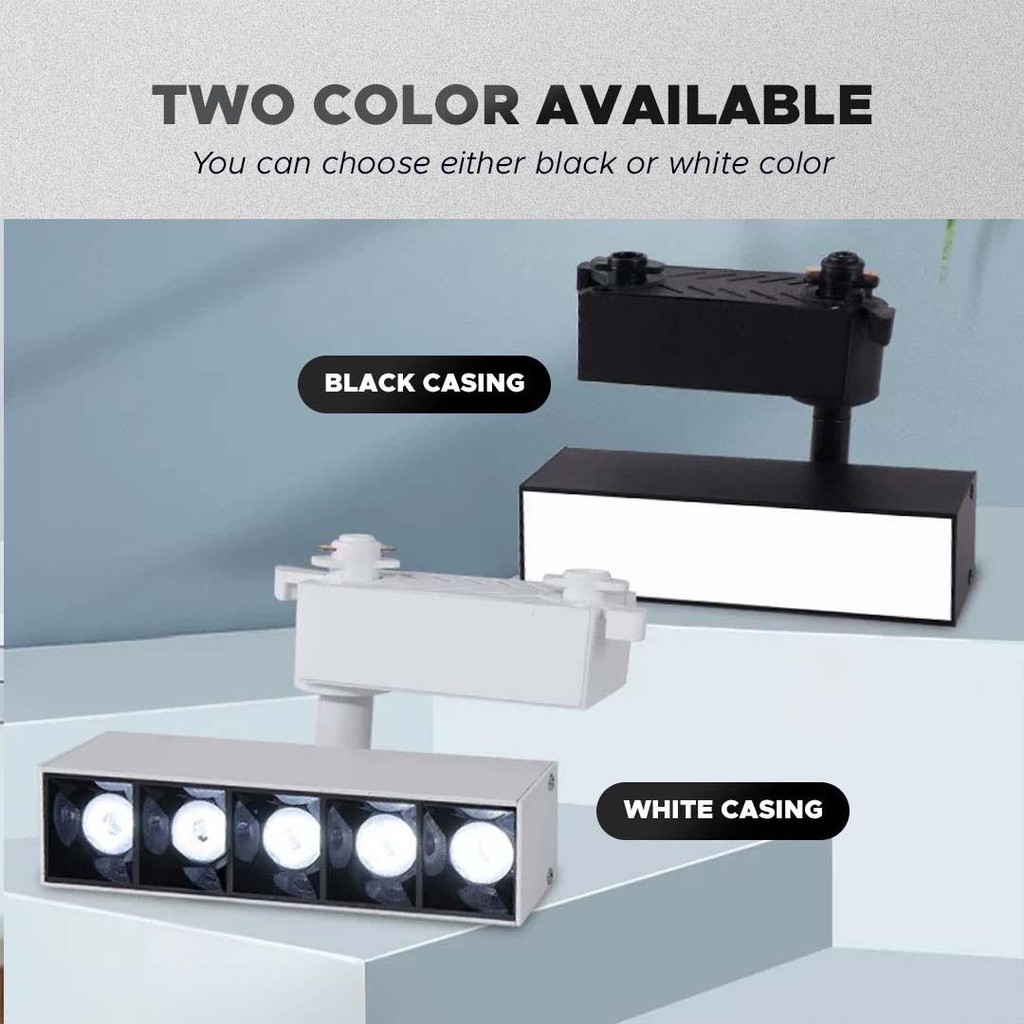25W 50W 240V TRACK LINEAR LIGHT TRACK GRILLE LIGHT BLACK/WHITE TRACK ...