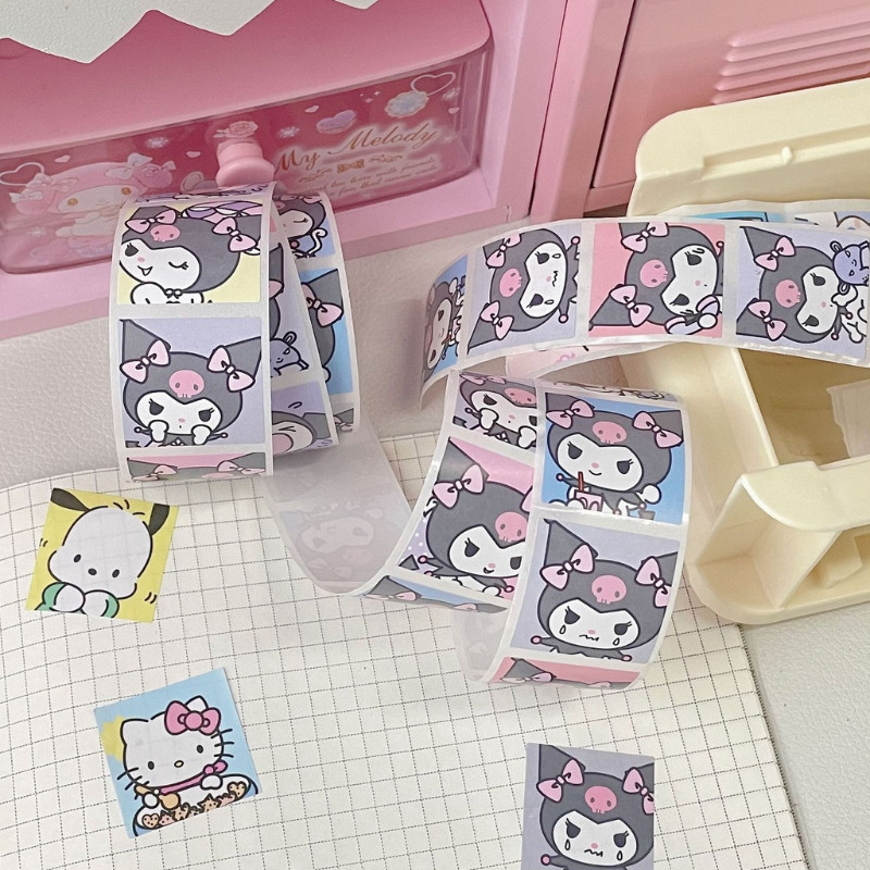 500 pcs/roll sticker paper roll cartoon seal label decoration reward ...