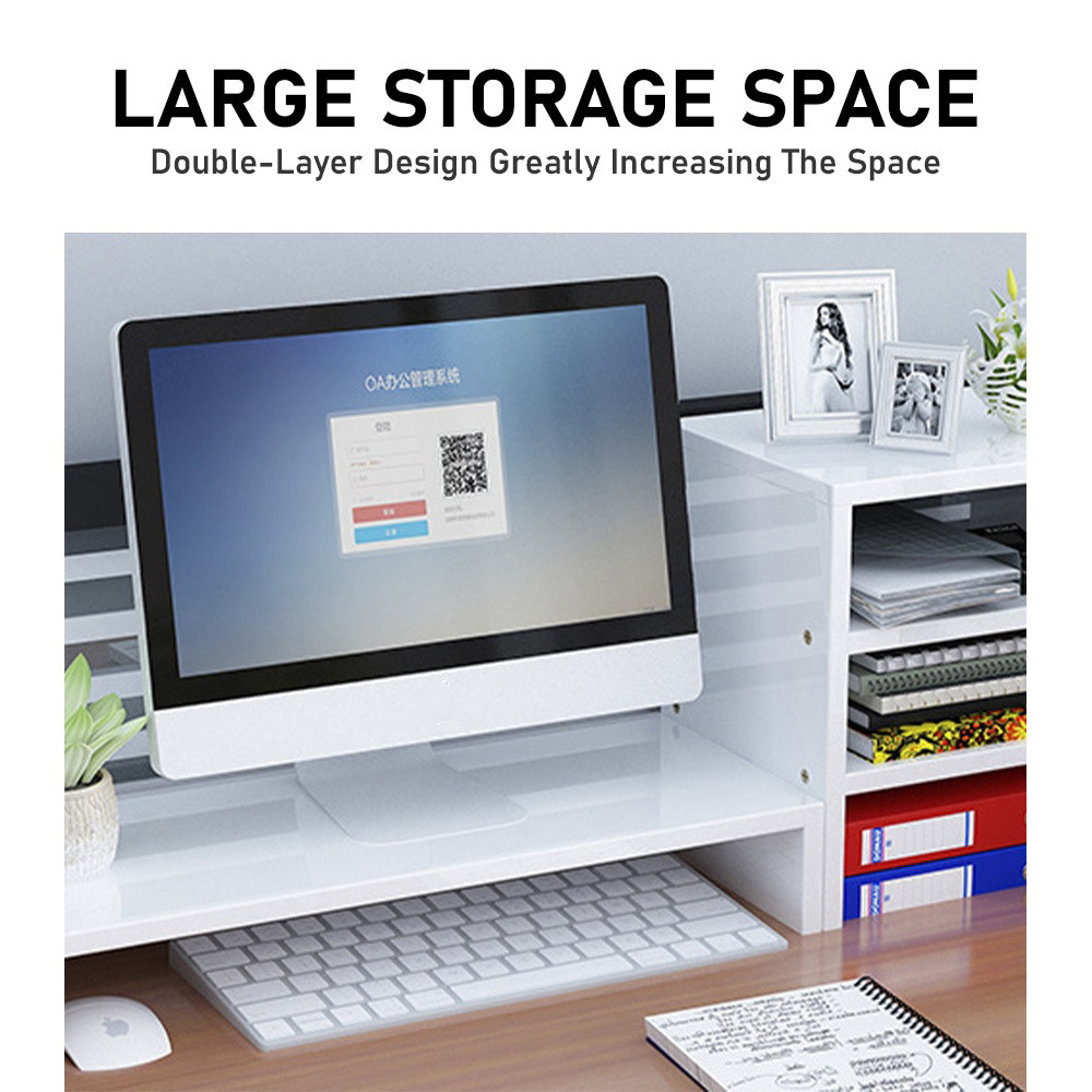 🇸🇬Lucky Home🔥Monitor Stand Monitor Riser/Wooden Ergonomic Laptop Stand ...