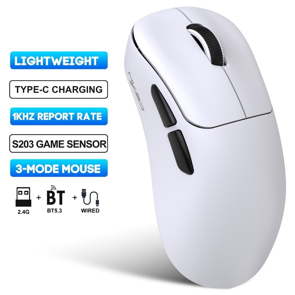 HXSJ T700 Three Modes Gaming Mouse Wireless Cord 2.4G Bluetooth ...