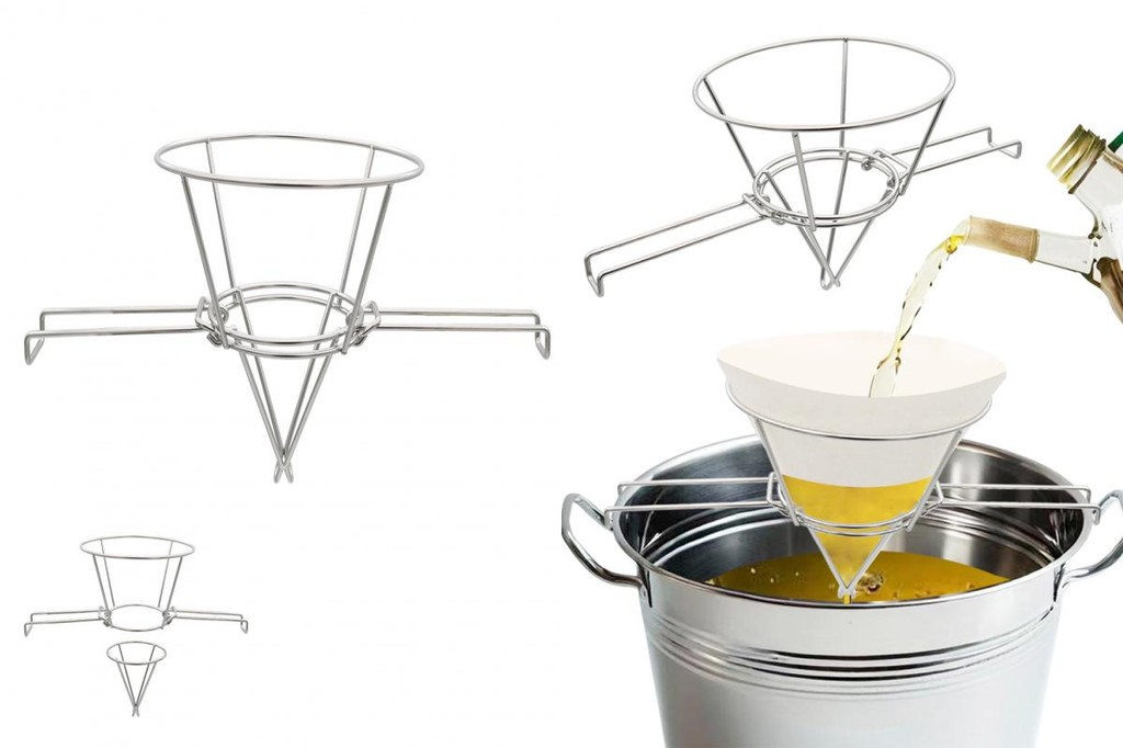 COCO Oil Maintenance Tool Conical Oil Filter Rack Stainless Steel Deep ...