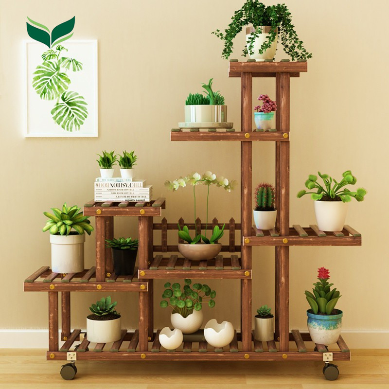 XX Plant Rack Nordic Shelf Or-standing Wer Pot Plant Stand 2 Layer ...