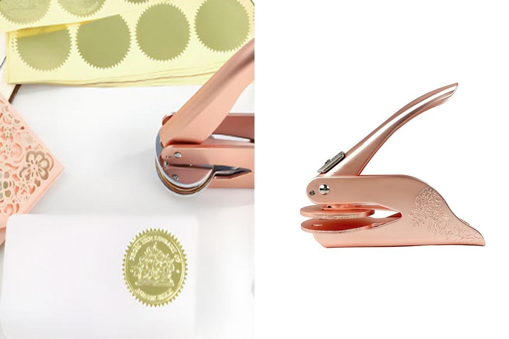 RC~ Embossing Effect Durable Book Embosser Handheld Stainless Steel ...