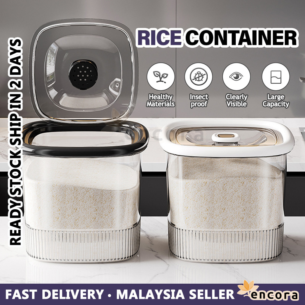 Encora 5kg/10kg Airtight Rice Container Rice Storage Box Rice Bucket ...