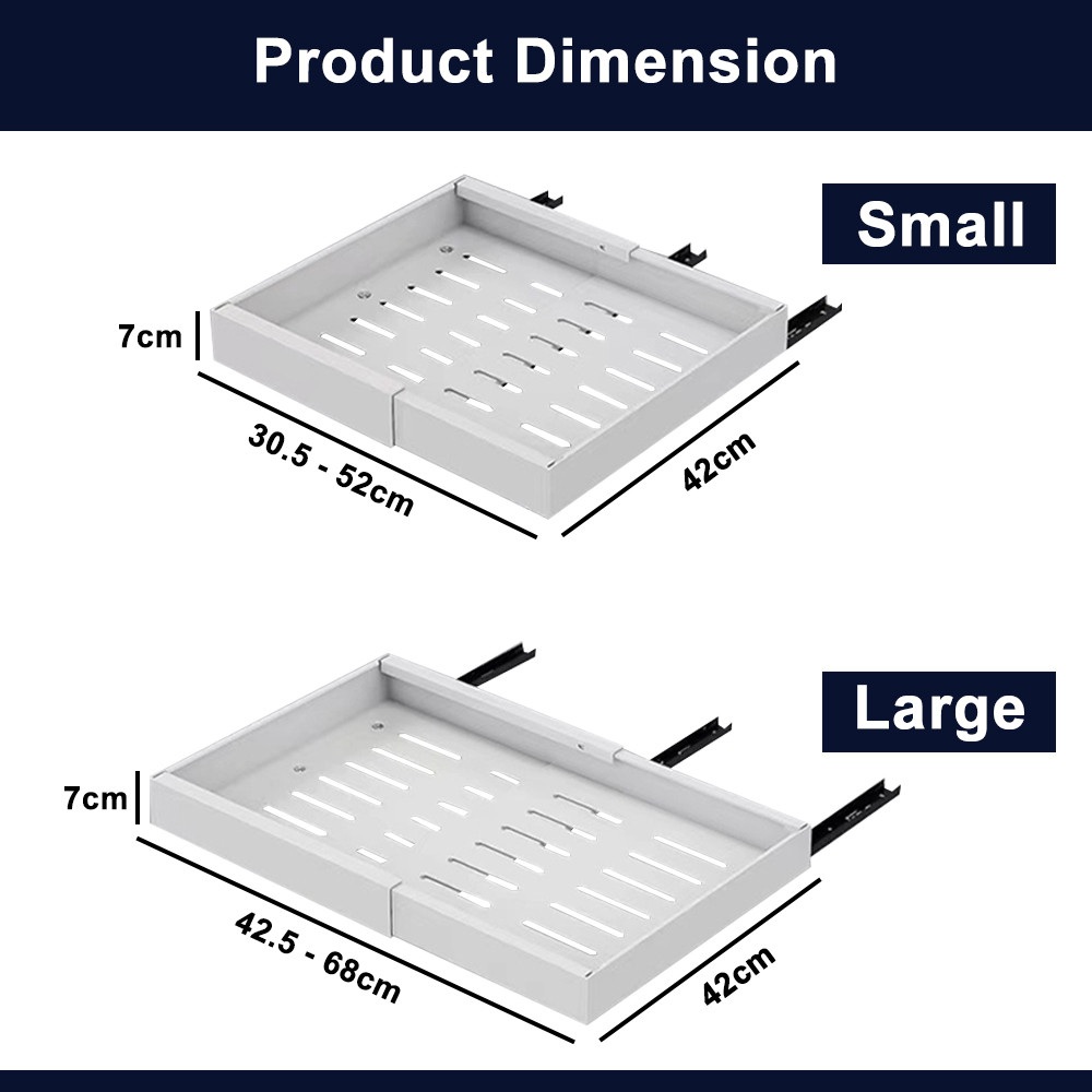 Kitchenut Extendable Kitchen Pull Out Rack Kitchen Cabinet Organizer ...
