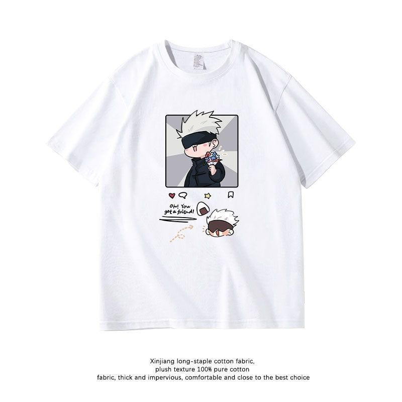 Jujutsu Kaisen Q-Version Gojo Gojo Short Sleeved T-Shirt For Men's ...