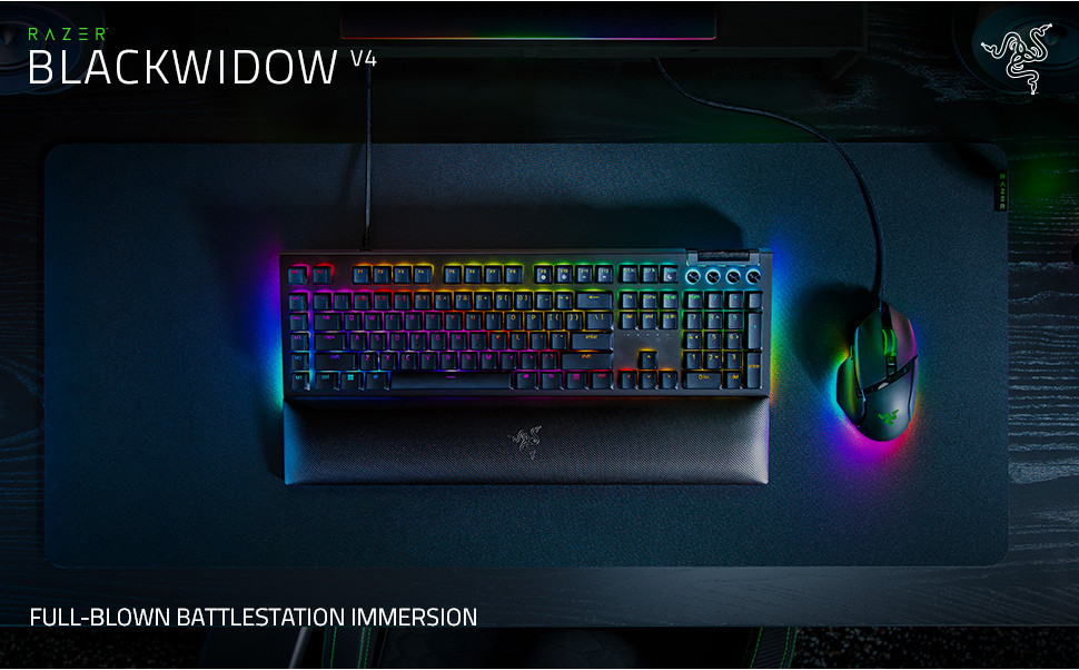 Razer BlackWidow V4 - US Layout - Mechanical Gaming Keyboard with Razer ...
